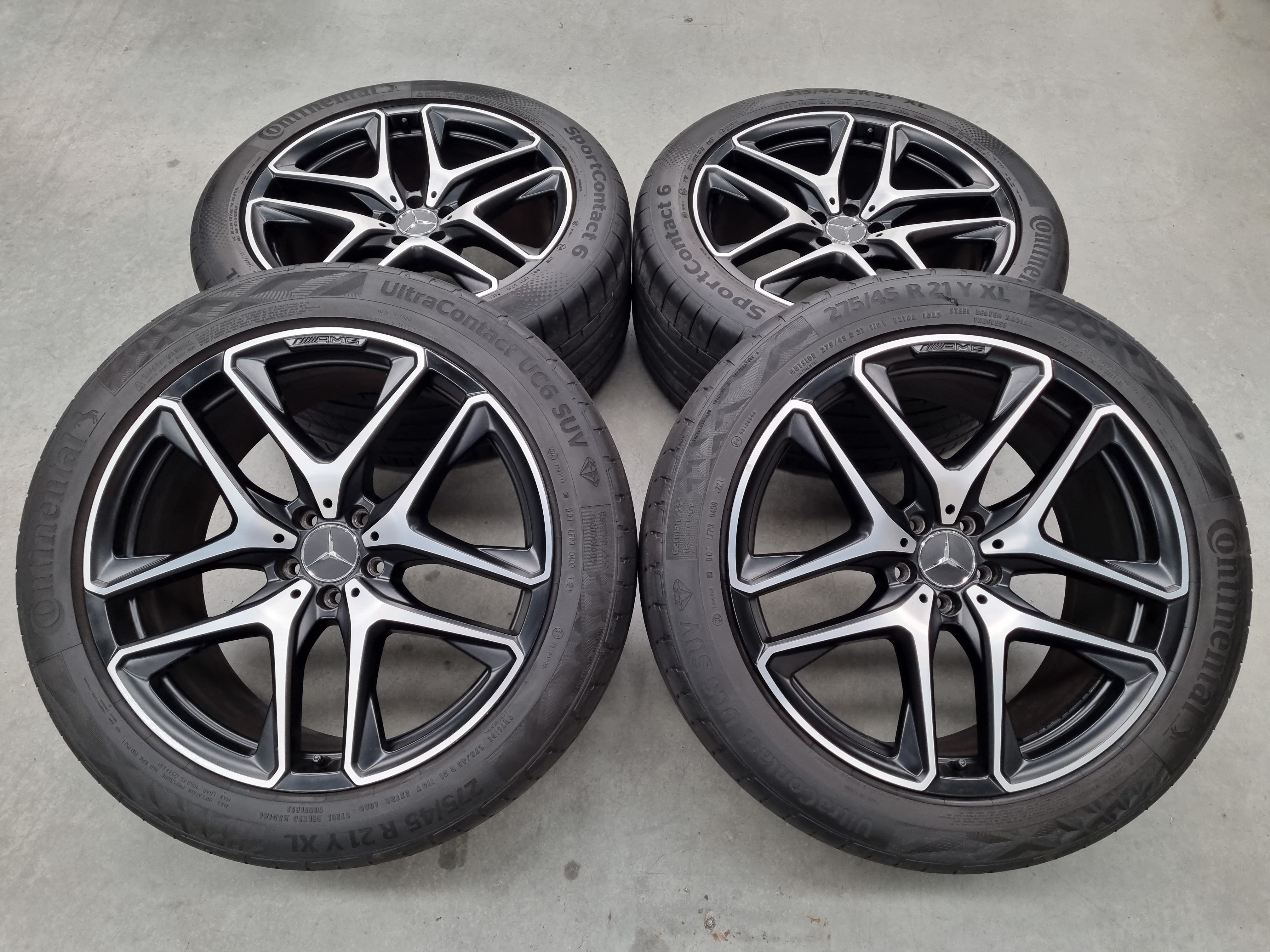 Genuine Mercedes Benz GLE53/GLE63 AMG 21 Inch Wheels and Tyres Set of ...