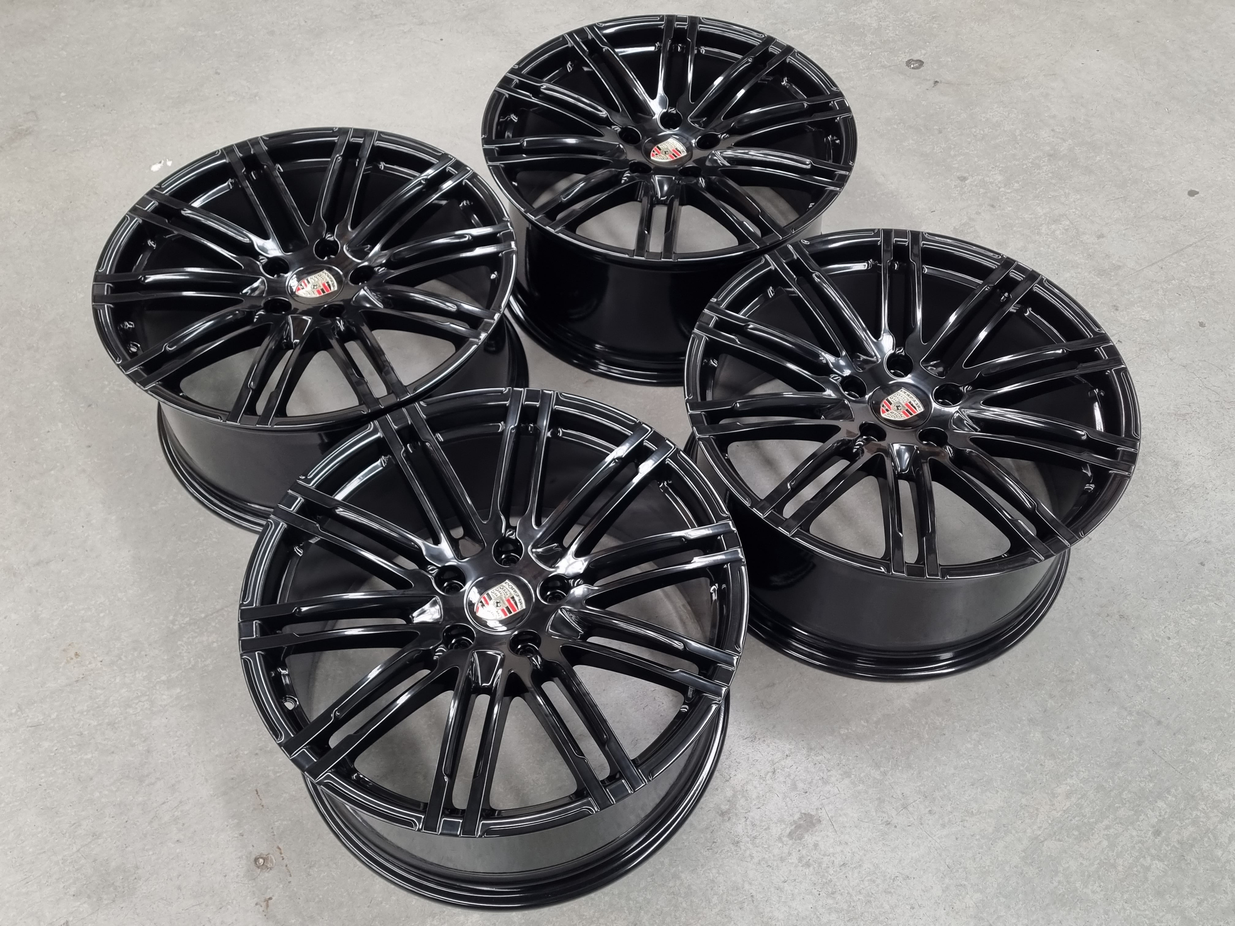 Genuine Porsche Cayenne Turbo 21 Inch Black Wheels Set of 4 – Wheel Dealer
