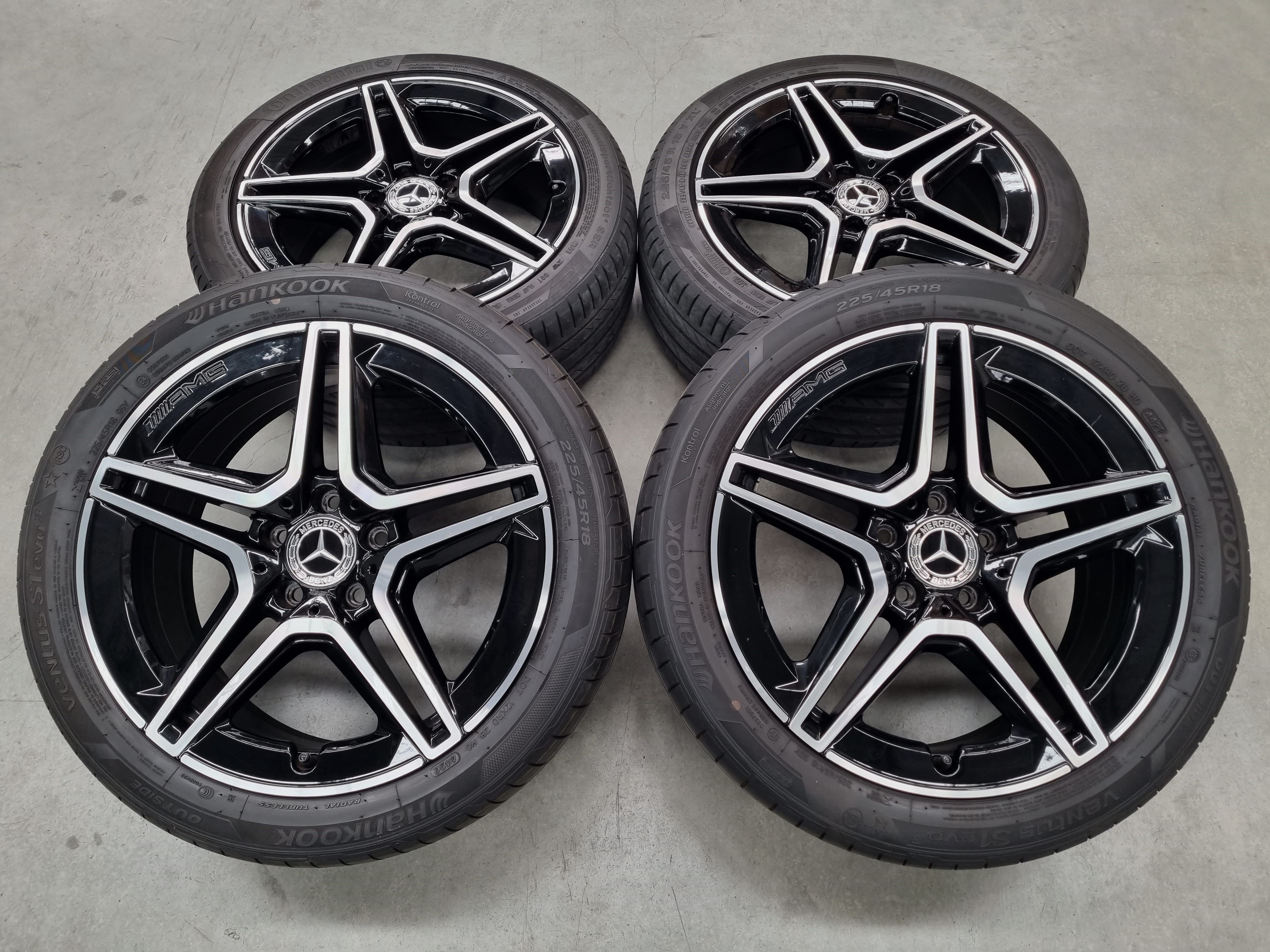 Genuine Mercedes Benz AMG A250 W177 18 Inch Wheels and Tyres Set of 4 ...