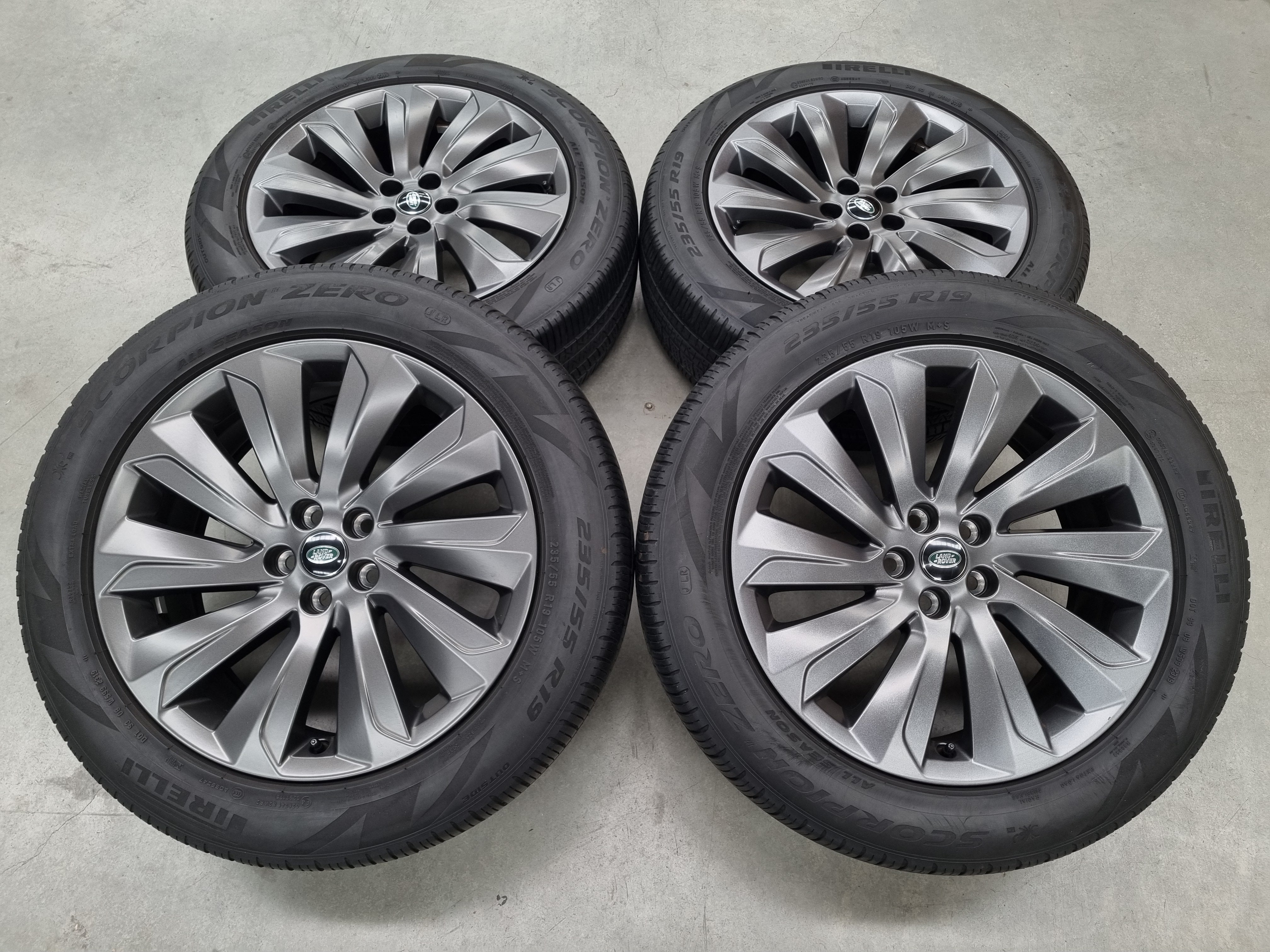 Genuine Land Rover Discovery Sport 19 Inch LK72 Wheels and Tyres Set o ...