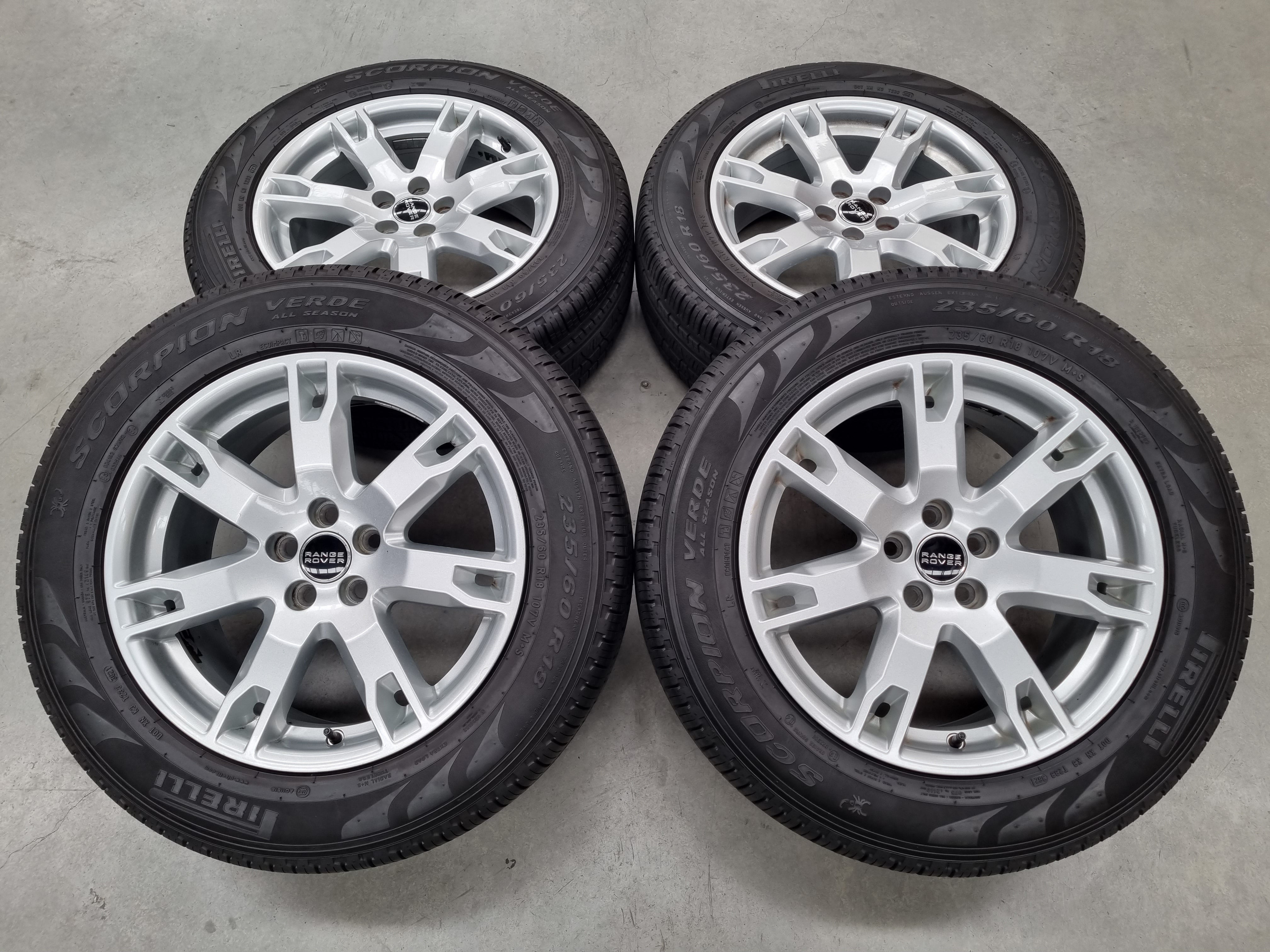 Genuine Range Rover Evoque BJ32 18 Inch Wheels and Tyres Set of 4 ...