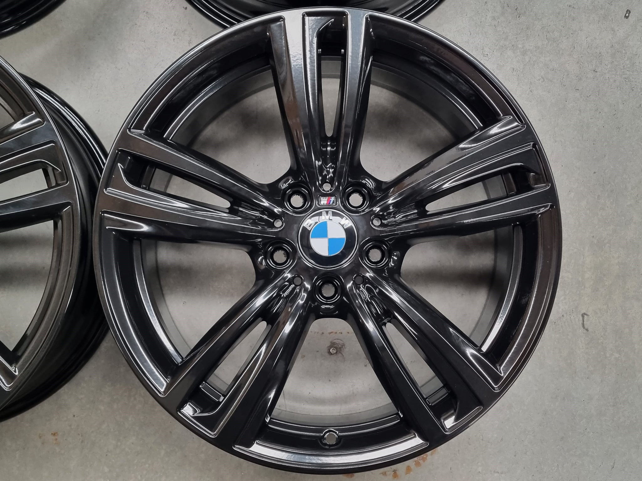 Genuine BMW 3 Series F30 F31 Style 442M Black 19 Inch Wheels Set of 4 Wheel Dealer