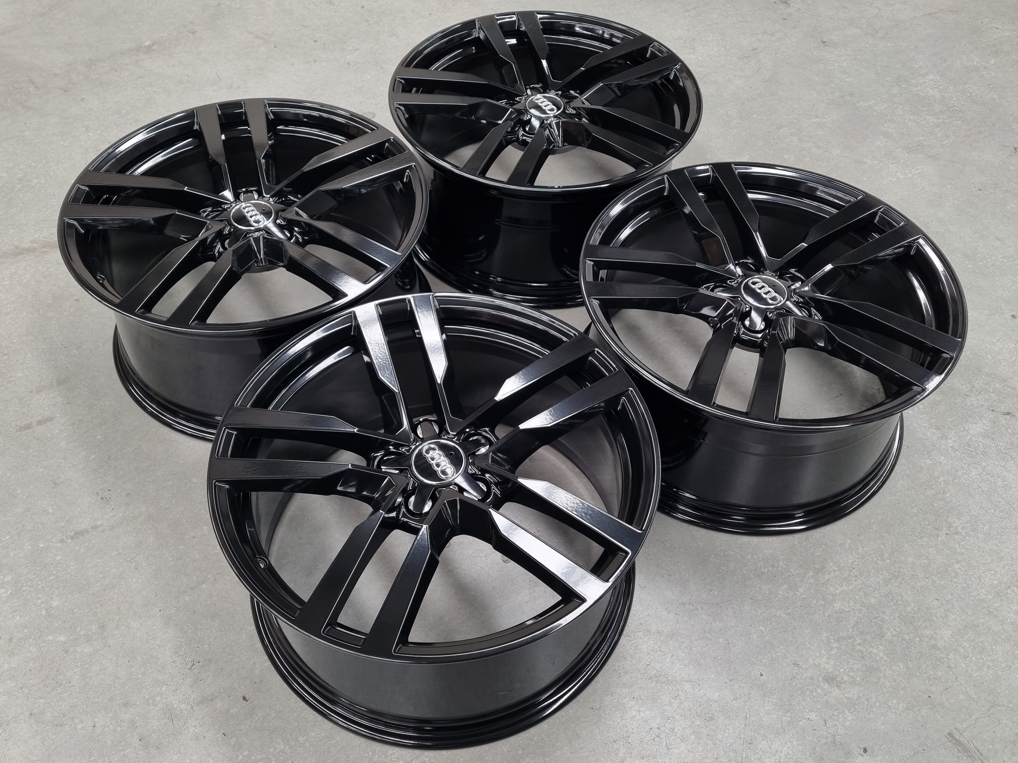 Genuine AUDI TTS 19 Inch Forged Black Alloy Wheels Set of 4 – Wheel Dealer