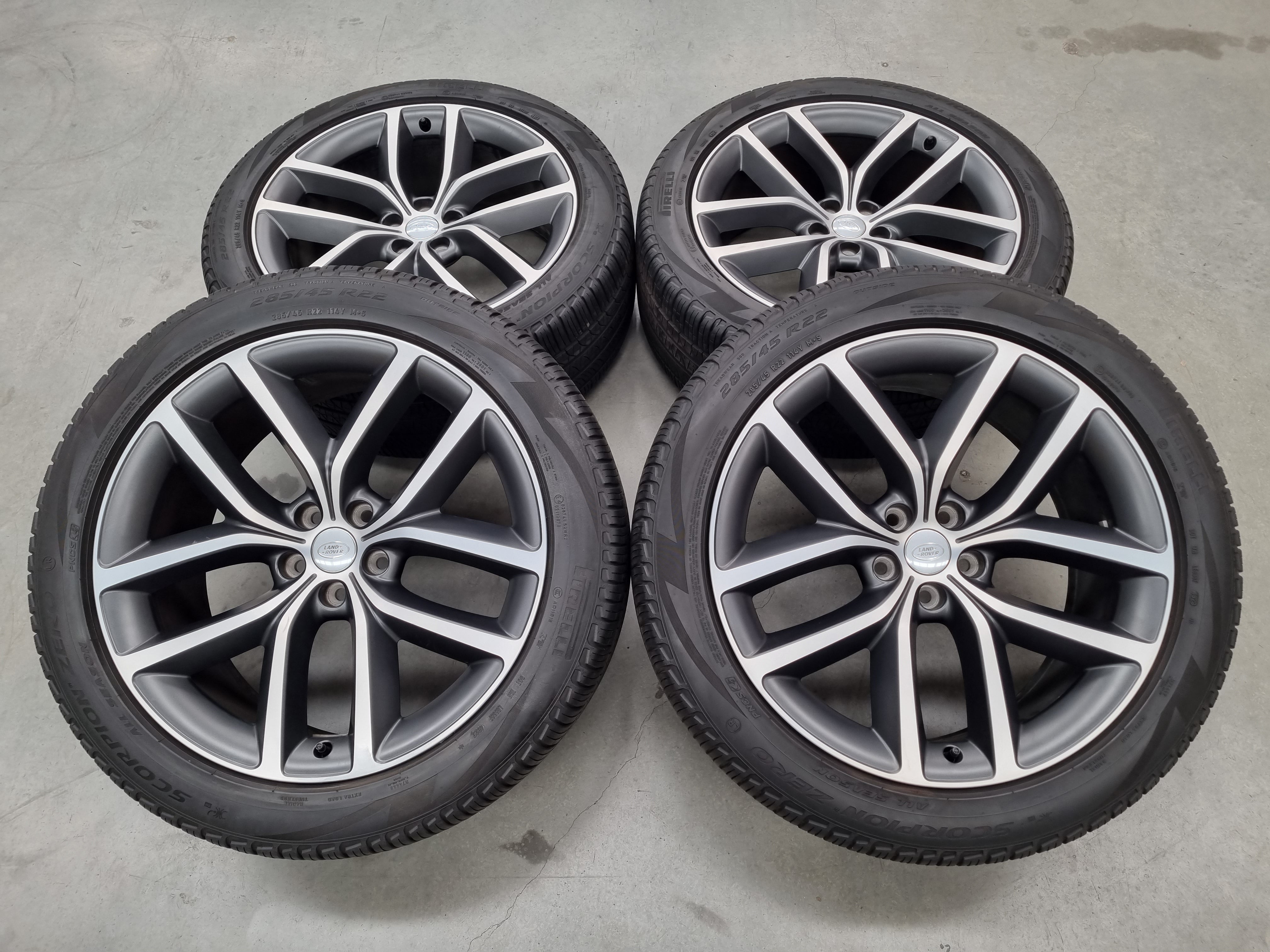 Genuine Range Rover Sport 22 Inch 2023 Model Wheels and Tyres Set of 4 ...