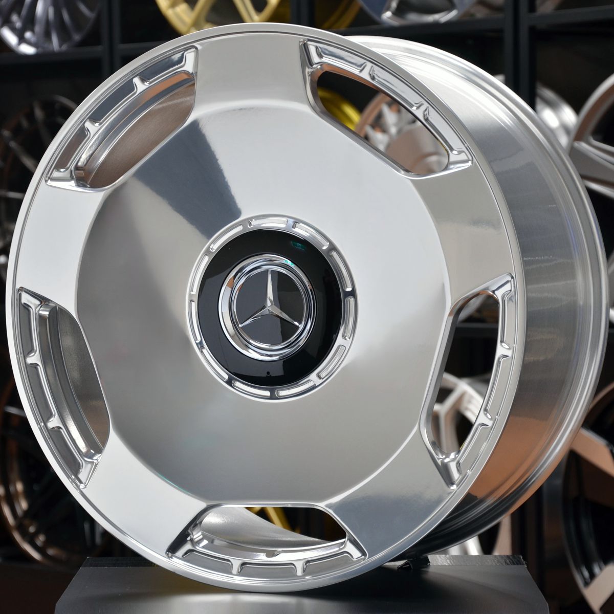 Forged MB120 Full Polished 23 Inch Wheels - Mercedes G63 AMG G-Wagon ...