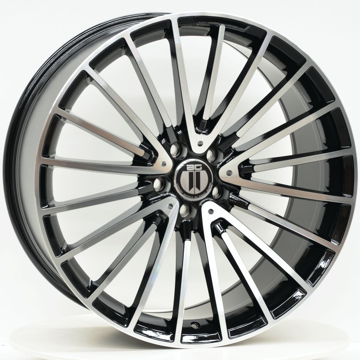 AM600 20 Inch Staggered Black Machined Face - AMG C43 Fitment – Wheel ...