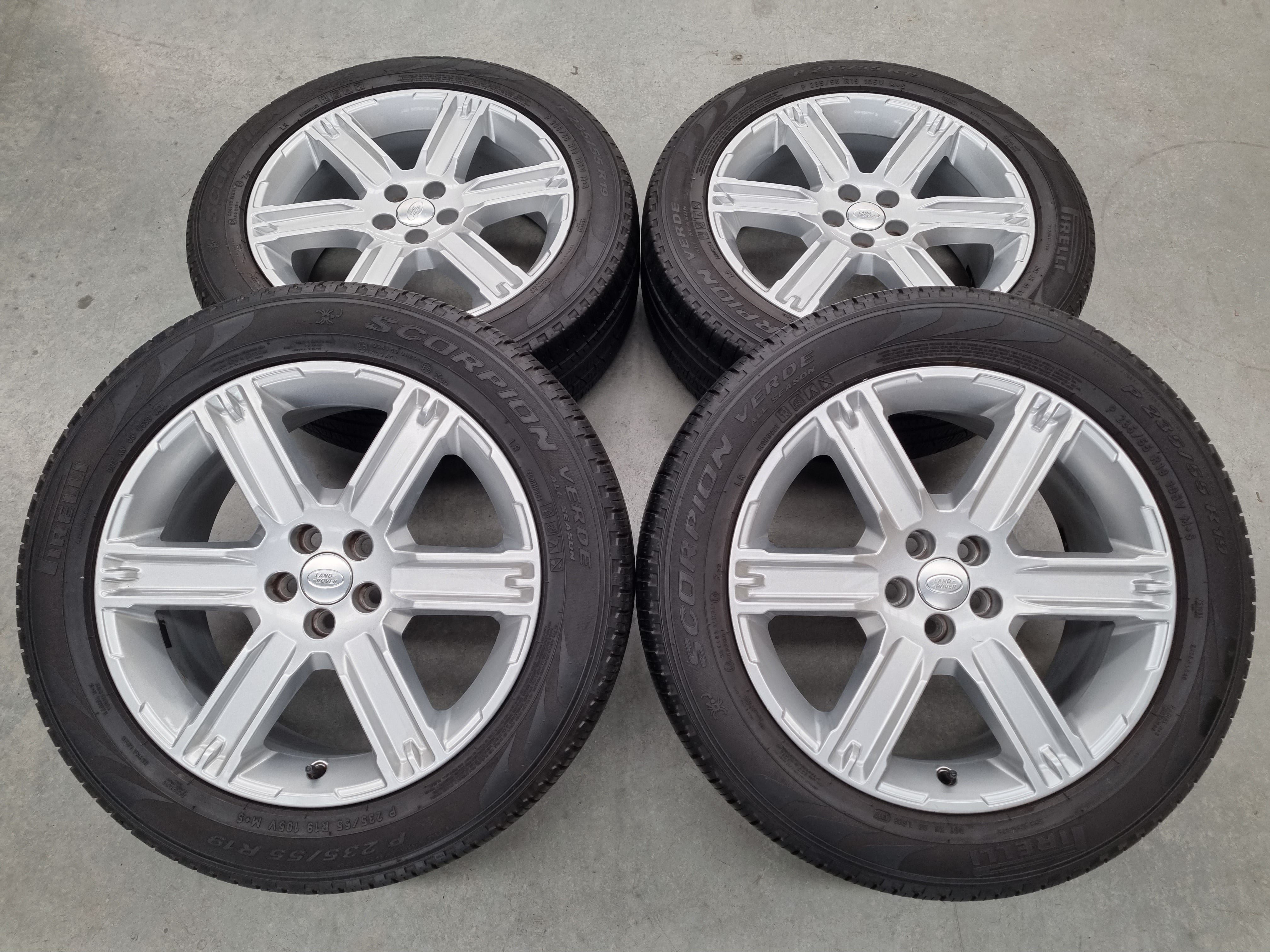 Genuine Range Rover Evoque BJ32 19 Inch Wheels and Tyres Set of 4 ...